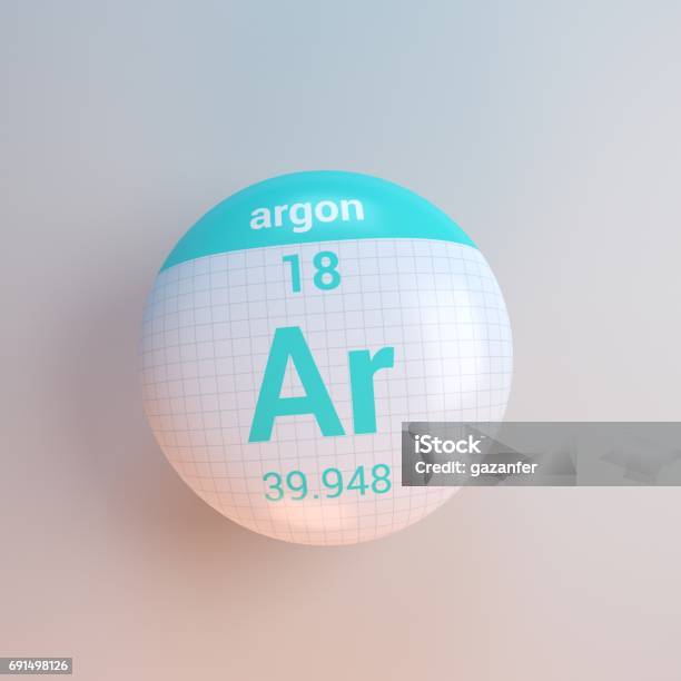 3d 렌더링 주기율표 아이콘 아르곤 0명에 대한 스톡 사진 및 기타 이미지 0명 과학 교육 Istock