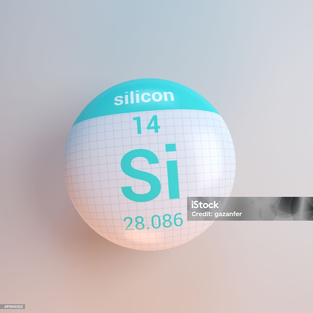 3d 렌더링 주기율표 아이콘 실리콘 0명에 대한 스톡 사진 및 기타 이미지 0명 과학 교육 Istock