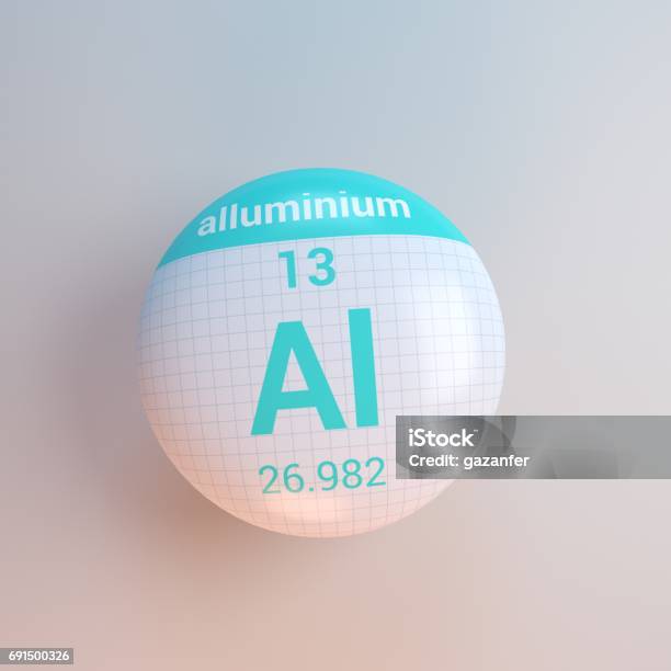 3d 렌더링 주기율표 아이콘 알루미늄 0명에 대한 스톡 사진 및 기타 이미지 0명 과학 교육 Istock