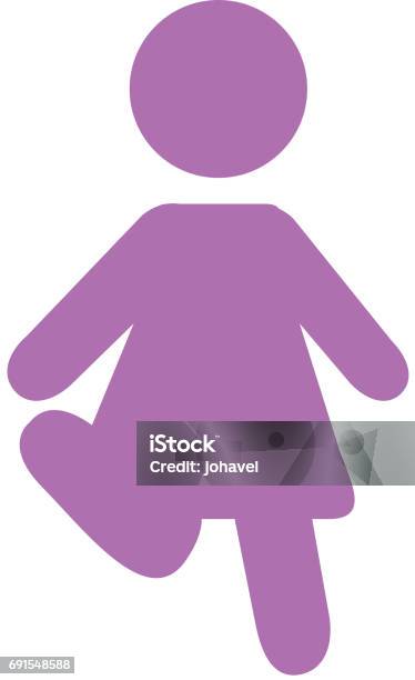 Ilustración De Icono De Silueta Figura Humana Mujer Y Más Vectores
