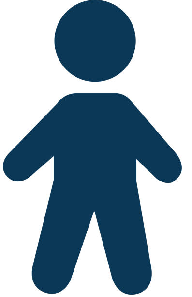 Imagen De Icono De Silueta De Figura Humana Fotografía De Stock