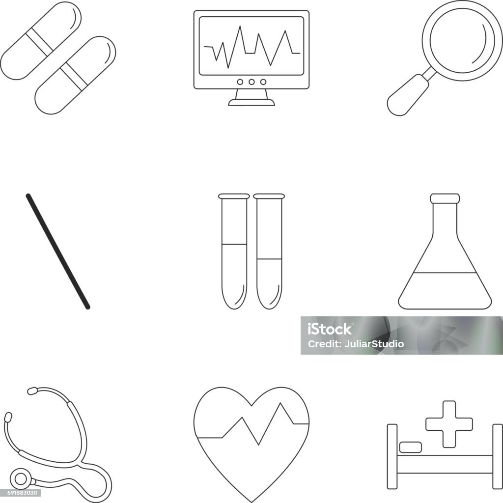 Diagnosesymboleset Umrissstil Stock Vektor Art und mehr Bilder von Bett ... Diagnosesymboleset Umrissstil Stock Vektor Art und mehr Bilder von Bett ...
