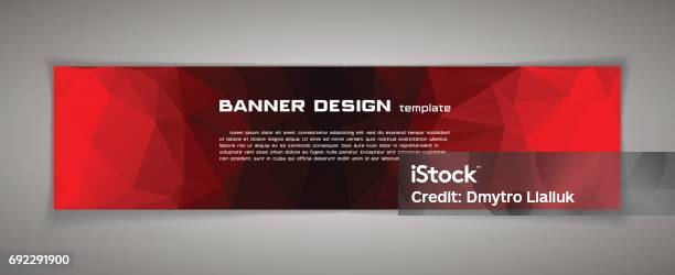 Spanduk Vektor Templat Atau Header Situs Web Elemen Desain Warna Merah