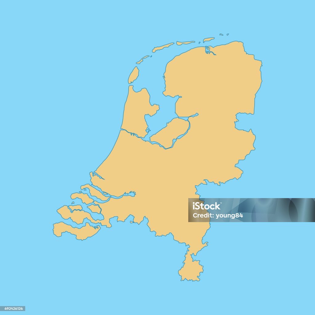 Kaart Van Nederland Stockvectorkunst En Meer Beelden Van Cartografie