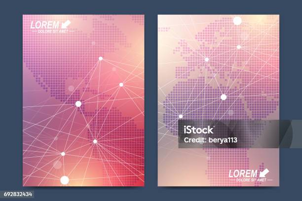 Template Vektor Modern Untuk Brosur Leaflet Selebaran Iklan Sampul