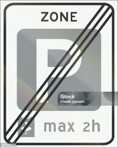 Panneau De Signalisation Des Paysbas E11 Fin De La Zone De