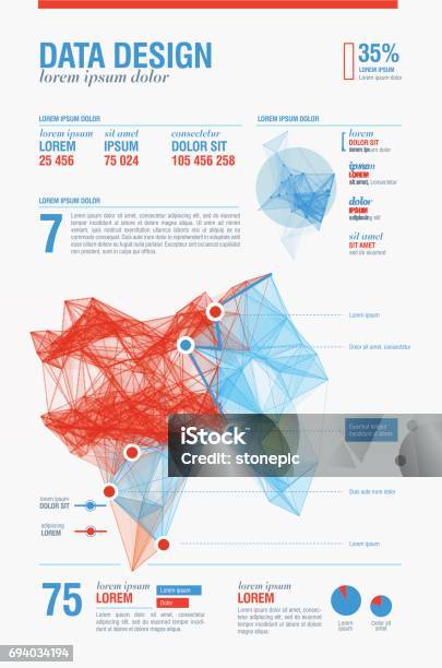 Infografis Futuristik Desain Estetika Informasi Visualisasi Grafik Utas