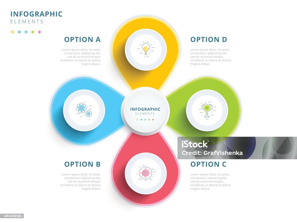 Minimalistische Business 4 Schritt Prozess Diagramm Infografiken Mit ... Minimalistische Business 4 Schritt Prozess Diagramm Infografiken Mit ...