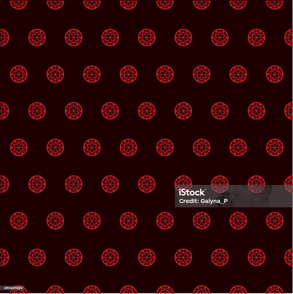Concept Abstract Geometry Diamond Seamless Pattern Brilliant Linestyle Vector Illustration For