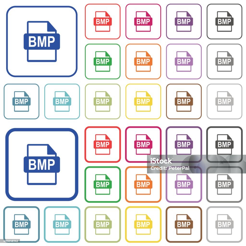 Ilustración de Formato De Archivo Bmp Indica Los Iconos De Color Plano ... Ilustración de Formato De Archivo Bmp Indica Los Iconos De Color Plano ...