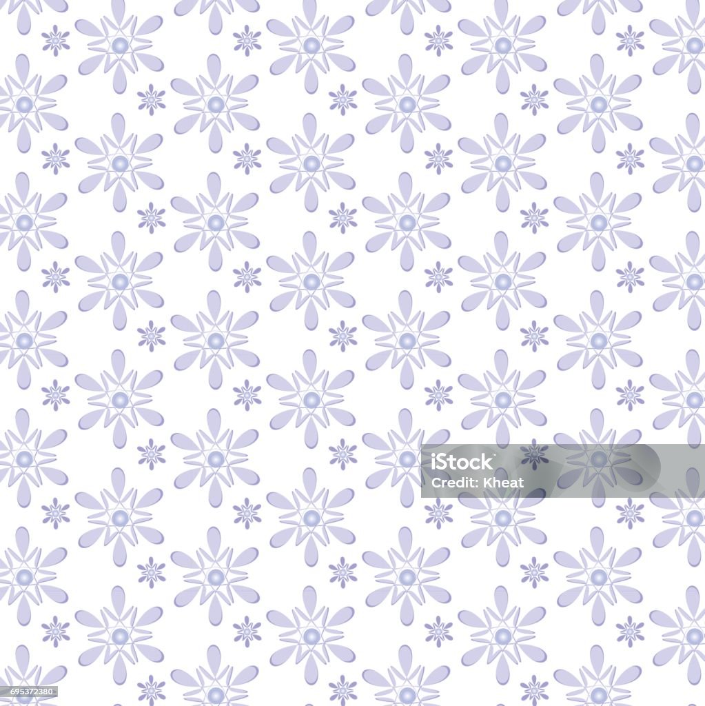Seamless Flowers Pattern Soft Background Stock Illustration Download