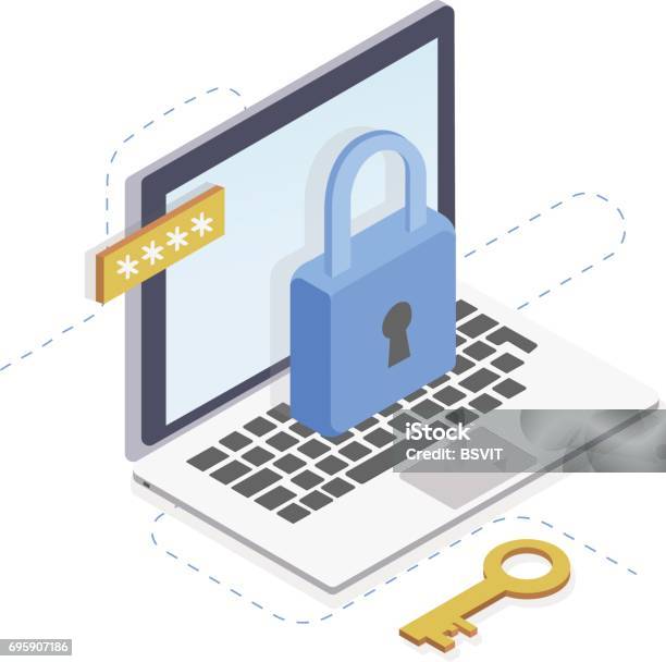 Konsep Isometrik Keamanan Internet Enkripsi Lalu Lintas Vpn