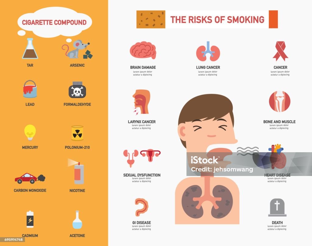 Risiko Infografis Merokokilustrasi Ilustrasi Stok - Unduh Gambar ... Risiko Infografis Merokokilustrasi Ilustrasi Stok - Unduh Gambar ...