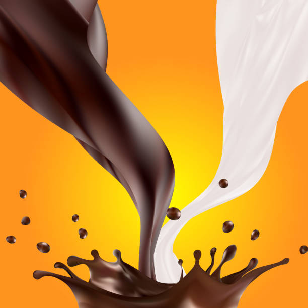 Chocolate Milk Splash Vector