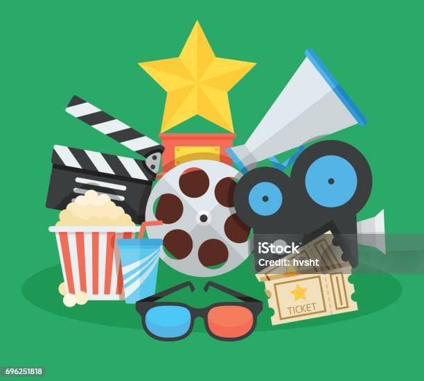 Ilustración de Ilustración De Dibujos Animados De Cine Y Películas ... Ilustración de Ilustración De Dibujos Animados De Cine Y Películas ...