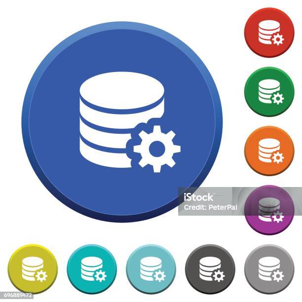 Database Configuration Beveled Buttons Stock Illustration - Download ... Database Configuration Beveled Buttons Stock Illustration - Download ...