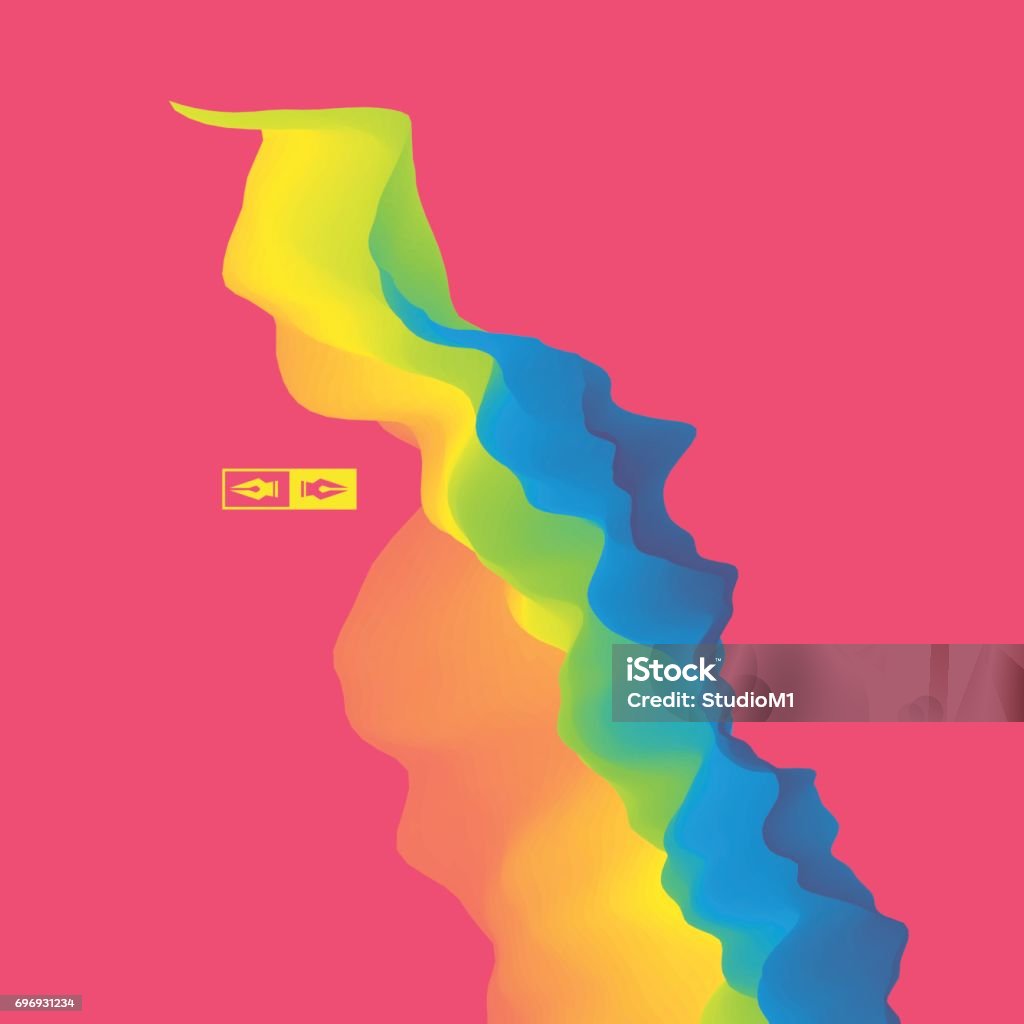 Colorful Abstract Background Dynamic Effect Technology Style Motion