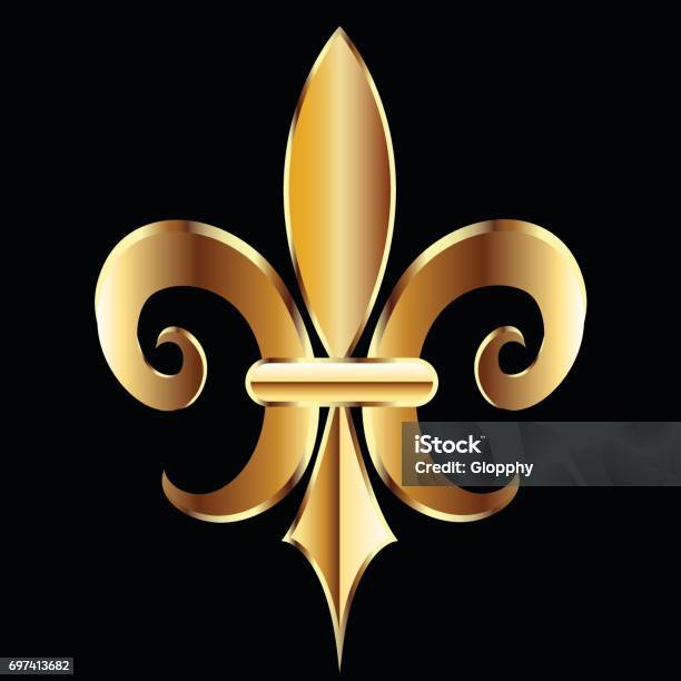 Fleur De Lis 기호 꽃 아이콘 백합 문장에 대한 스톡 벡터 아트 및 기타 이미지 백합 문장 금 금속 0명