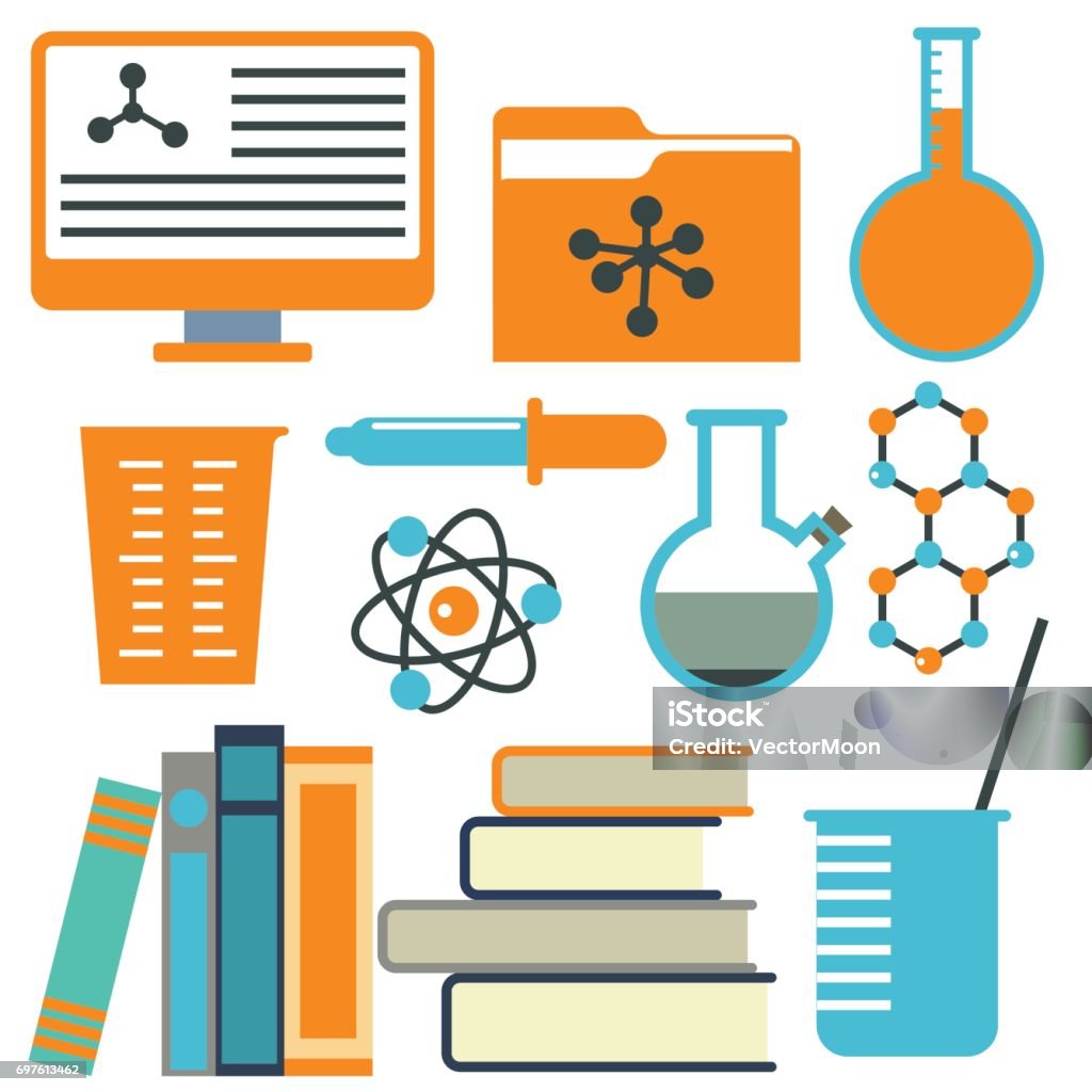 Simbol Lab Menguji Laboratorium Medis Desain Biologi Ilmiah Kimia Ikon
