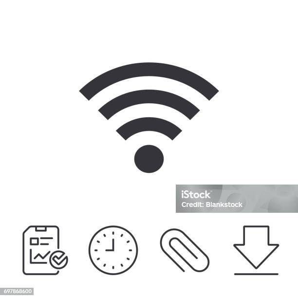 Tanda Wifi Simbol Wifi Jaringan Nirkabel Ilustrasi Stok Unduh Gambar Sekarang Aksesibilitas