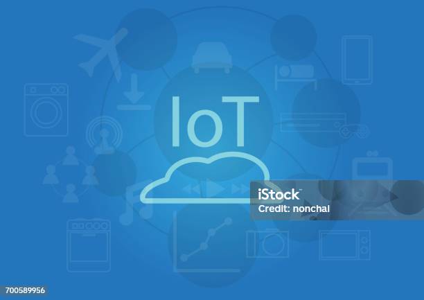 Iot배경 사물의 인터넷 0명에 대한 스톡 벡터 아트 및 기타 이미지 0명 구름 그래프 Istock