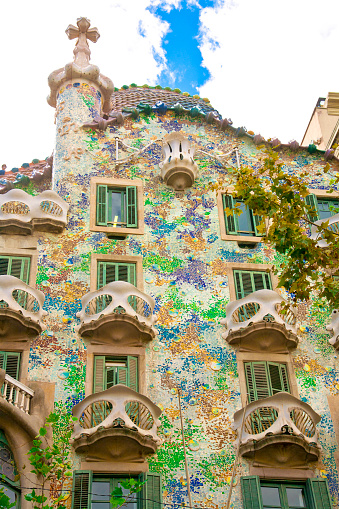 Casa Batllo 바르셀로나에서의 외관의 세부 사항 거리에 대한 스톡 사진 및 기타 이미지 거리 건물 외관 건물 정면