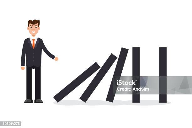 Efek Domino Pengusaha Mendorong Domino Ilustrasi Vektor Ilustrasi Stok ... Efek Domino Pengusaha Mendorong Domino Ilustrasi Vektor Ilustrasi Stok ...