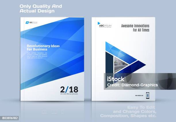 Template Vektor Bisnis Desain Brosur Laporan Tahunan Abstrak Mencakup