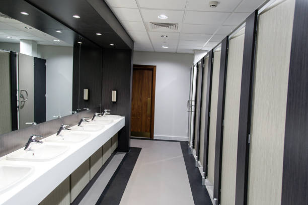 Free Stock Photo of Row of Sinks in a Public Restroom | Download Free ...