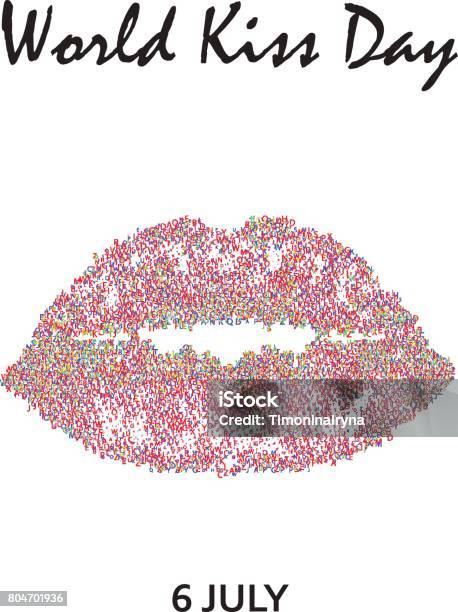 Hari Ciuman Sedunia 6 Juli Bibir Merah Muda Jejak Bibir Dan Ciuman