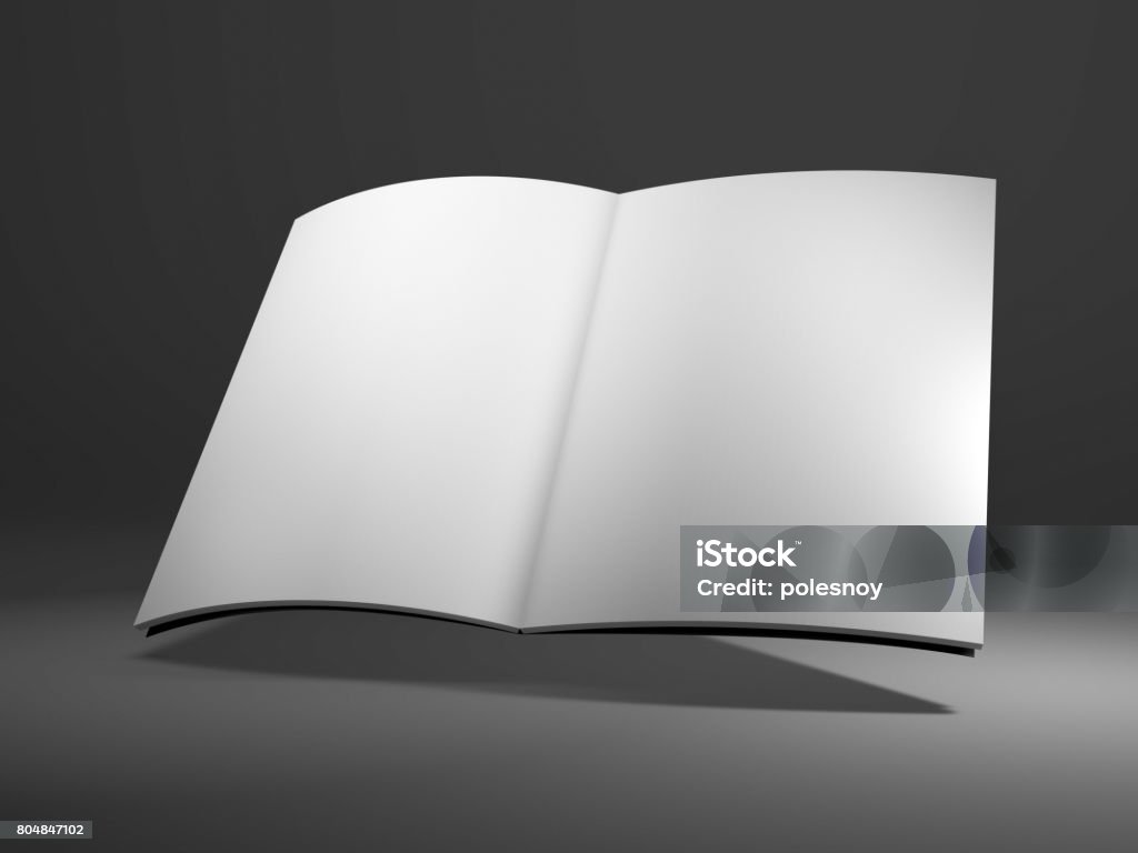 Majalah Buku Buklet Atau Mockup Brosur Rendering 3d Foto Stok Unduh