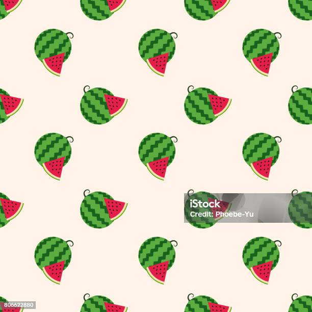 Melon Deau Sans Soudure Fond Image Colorée De Fruits Tropicaux Vecteurs