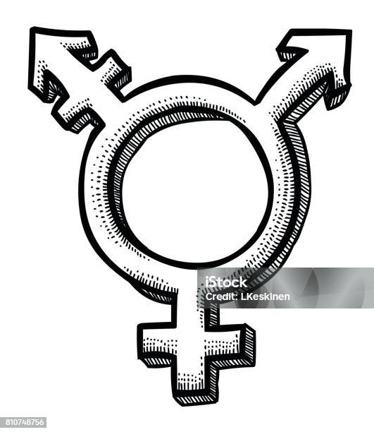 Gambar Kartun Transgender Icon Simbol Gender Ilustrasi Stok Unduh