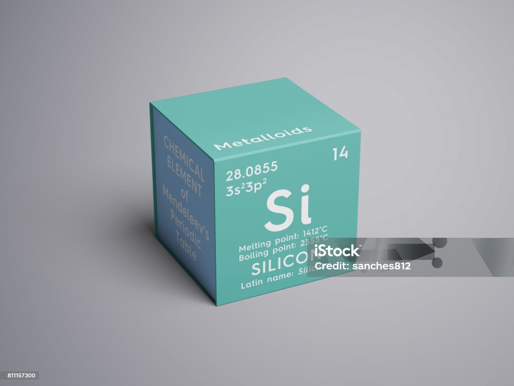 Silicon Silicium Metalloids Chemical Element Of Mendeleevs Periodic ... Silicon Silicium Metalloids Chemical Element Of Mendeleevs Periodic ...