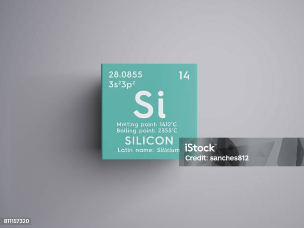 Silicon Silicium Metalloids Chemical Element Of Mendeleevs Periodic ... Silicon Silicium Metalloids Chemical Element Of Mendeleevs Periodic ...