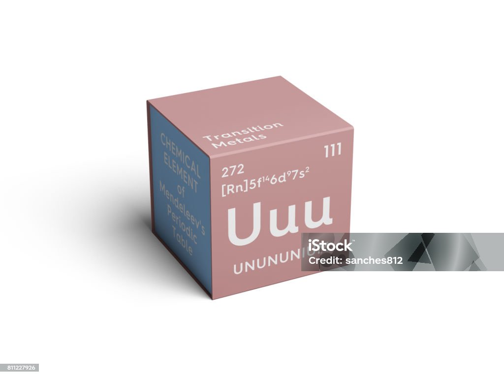 Unununium입니다 전이 금속 멘델레예프의 주기율표의 화학 원소 건축물에 대한 스톡 사진 및 기타 이미지 건축물 과학