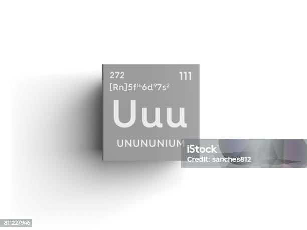 Unununium입니다 전이 금속 멘델레예프의 주기율표의 화학 원소 건축물에 대한 스톡 사진 및 기타 이미지 건축물 과학