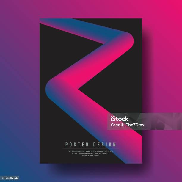Desain Sampul Bentuk Warna Cair Modern Abstrak Template Ilustrasi