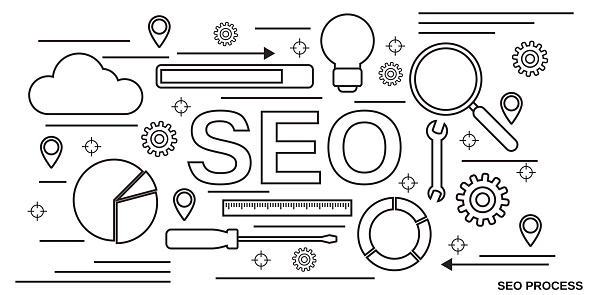 Seo 최적화 벡터 컨셉입니다 개념에 대한 스톡 벡터 아트 및 기타 이미지 개념 개념과 주제 개발 Istock