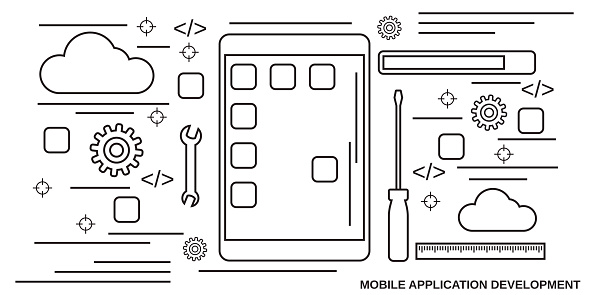 Mobile Application Development Vector Concept Stock Illustration Download Image Now Applying