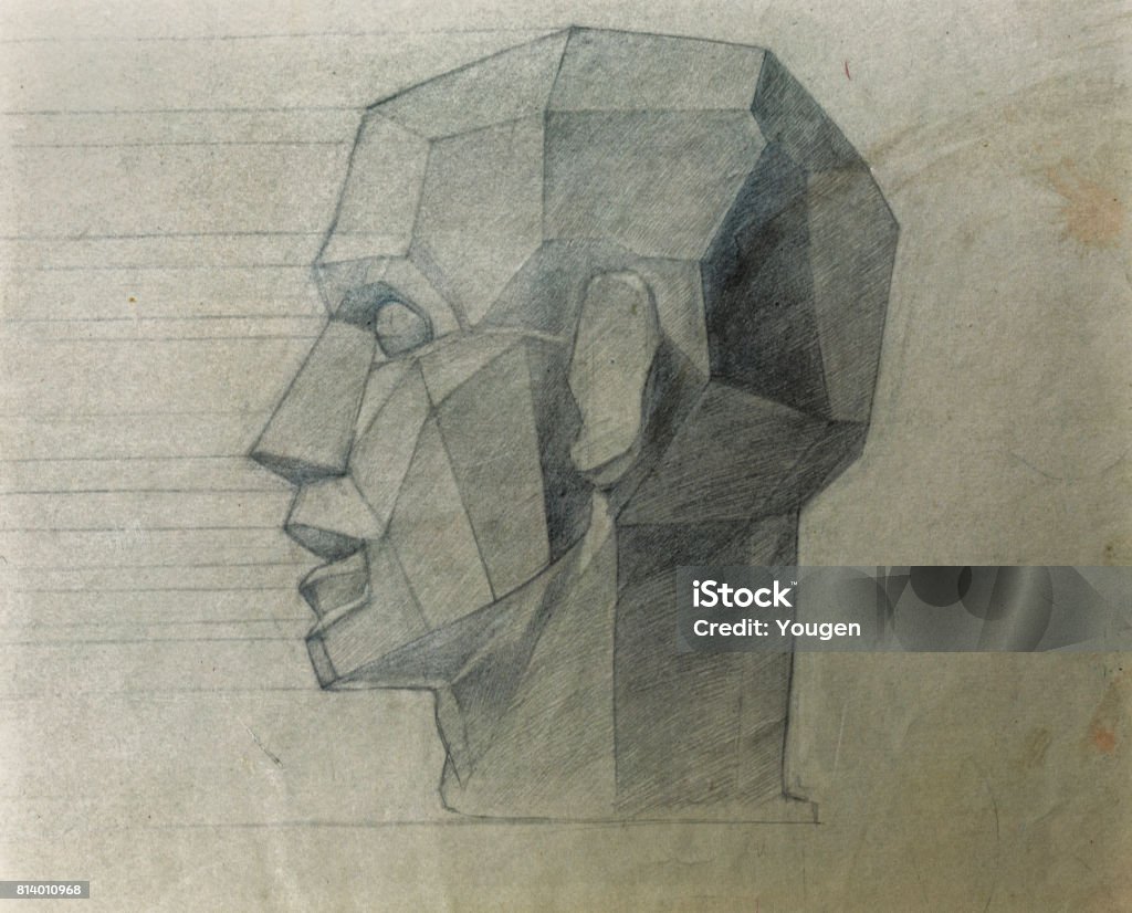 Eine Alte Bleistiftzeichnung Eines Gipskopf Stock Vektor Art und mehr ... Eine Alte Bleistiftzeichnung Eines Gipskopf Stock Vektor Art und mehr ...