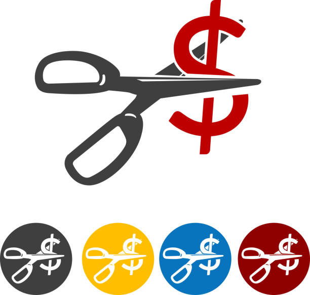 680 Cutting Costs Hình Minh Họa Đồ Họa Vectơ Trả Phí Bản Quyền Một