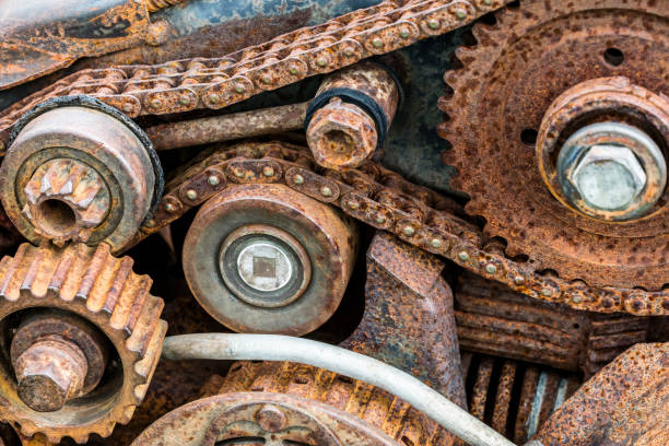 Free Stock Photo of Rusty chains entangled together on an old ...