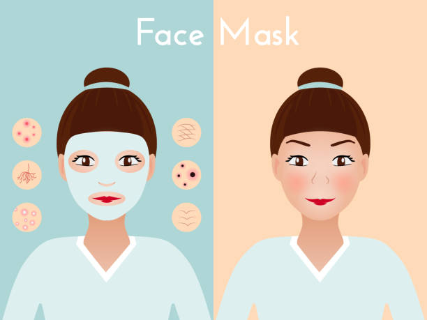 120 Infographic Putting On Mask Illustrations Royalty Free Vector
