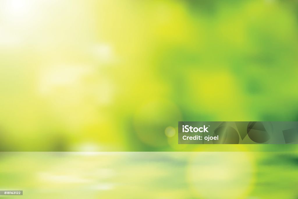 Lensa Suar Latar Belakang Alam Bokeh Ilustrasi Stok Unduh Gambar