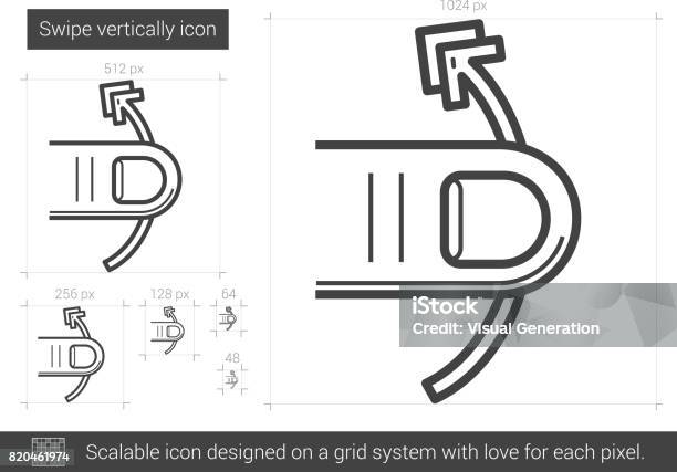 Swipe Vertically Line Icon Stock Illustration - Download Image Now ... Swipe Vertically Line Icon Stock Illustration - Download Image Now ...