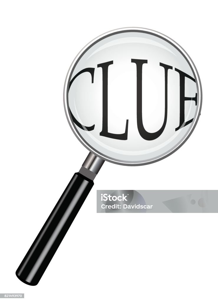 Clue Magnifying Glass Stock Illustration Download Image Now Blue Clip Art Cut Out Istock