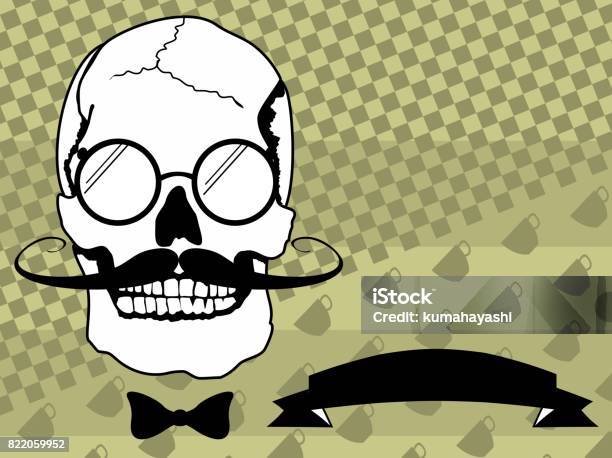 Hipster 해골 패션 Background1 두개골에 대한 스톡 벡터 아트 및 기타 이미지 두개골 디자인 라틴 아메리카