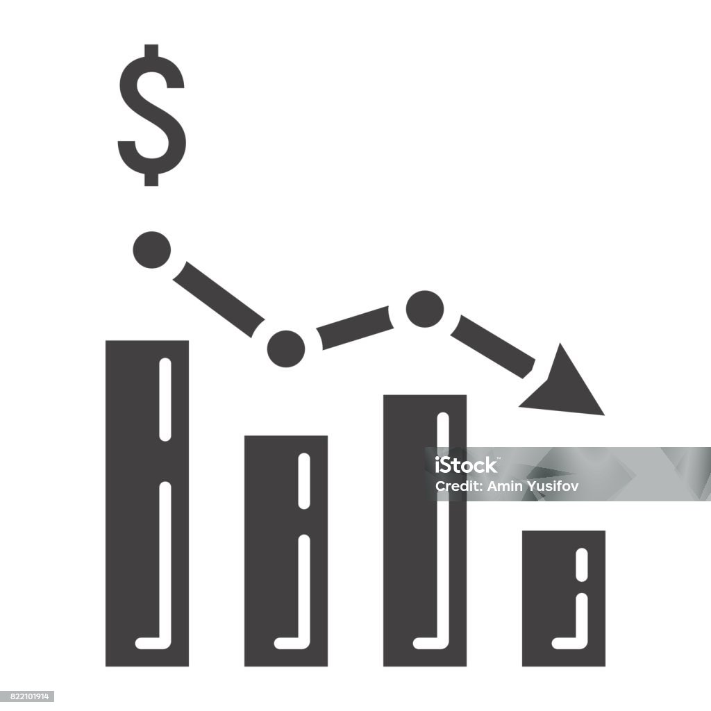 Sinkende Graph Glyphe Symbol Wirtschaft Und Finanzen Vektorgrafiken ... Sinkende Graph Glyphe Symbol Wirtschaft Und Finanzen Vektorgrafiken ...