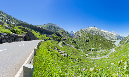 Grimsel 패스스위스 그림젤 패스에 대한 스톡 사진 및 기타 이미지 그림젤 패스 오토바이 풍경 Istock